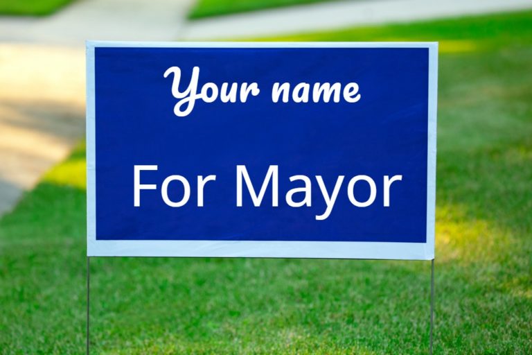 How to win a municipal election with branded election signages ...